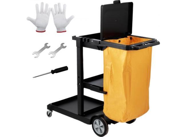Click here for Cleaning Cart  3-Shelf Commercial Janitorial Cart... prices