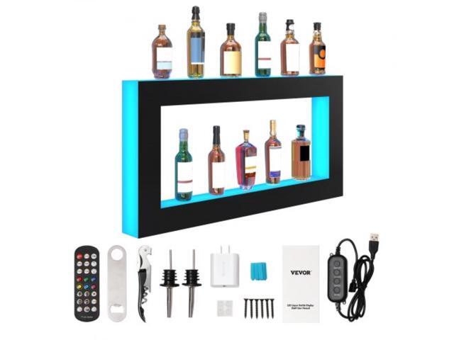 Click here for VEVOR LED Lighted Liquor Bottle Display Bar Shelf... prices