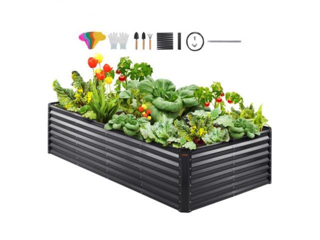 Click here for VEVOR Galvanized Raised Garden Bed Planter Box 94.... prices