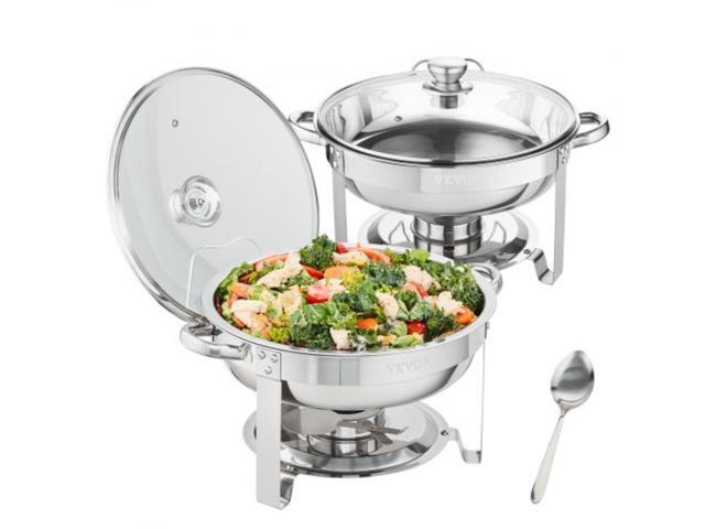 Click here for VEVOR 2-Pack Round Chafing Dish Set with Full-Size... prices
