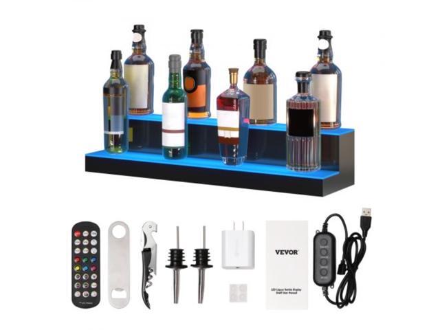 Click here for VEVOR LED Lighted Liquor Bottle Display  2 Tiers 3... prices
