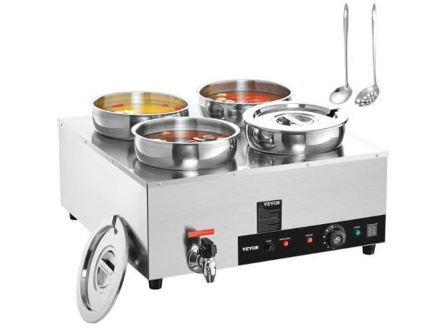 Click here for VEVOR Electric Soup Warmer  Four 7.4QT Stainless S... prices