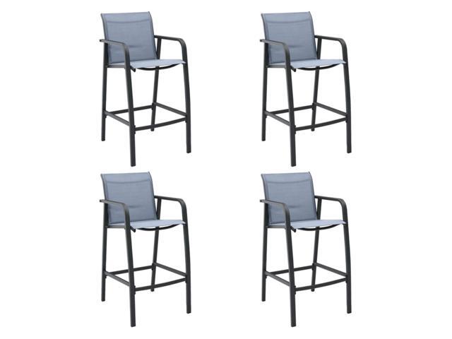Click here for vidaXL Patio Bar Chairs 4 pcs Gray Textilene prices