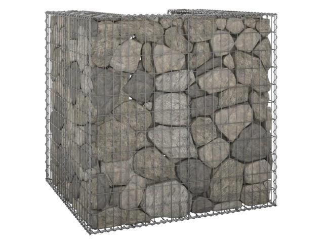Click here for vidaXL Gabion Wall for Garbage Bin Galvanized Stee... prices
