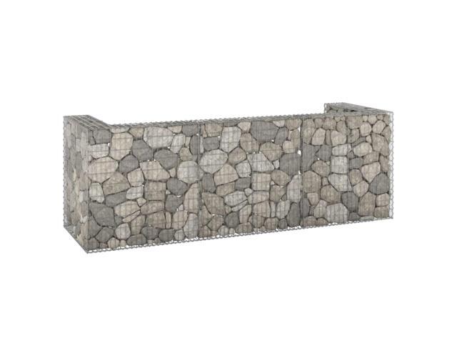 Click here for vidaXL Gabion Wall for Garbage Bins Galvanized Ste... prices