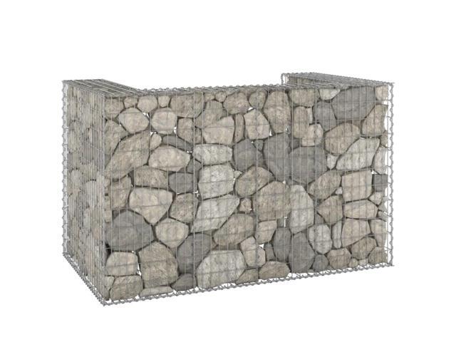 Click here for vidaXL Gabion Wall for Garbage Bins Galvanized Ste... prices