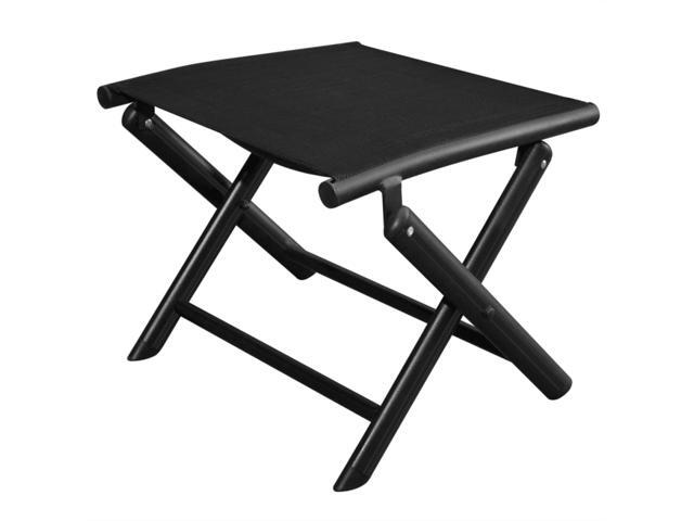 Click here for vidaXL Folding Footstool Black Aluminum and Textil... prices