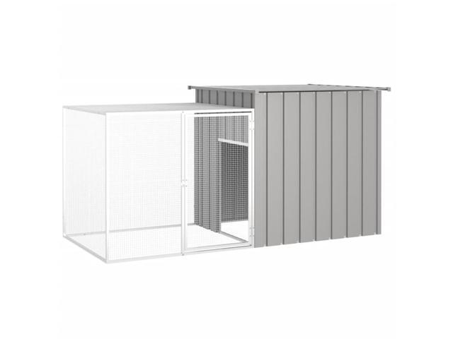 Click here for vidaXL Chicken Cage Gray 78.7x35.8x39.4 Galvanized... prices