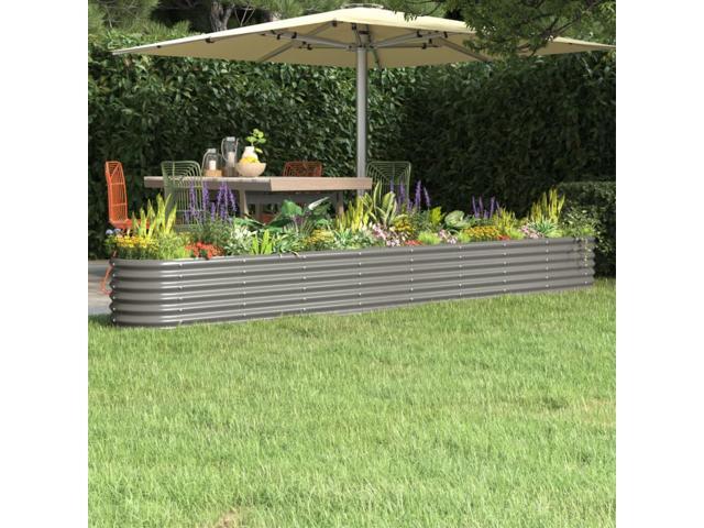 Click here for vidaXL Patio Raised Bed Powder-coated Steel 130.7x... prices