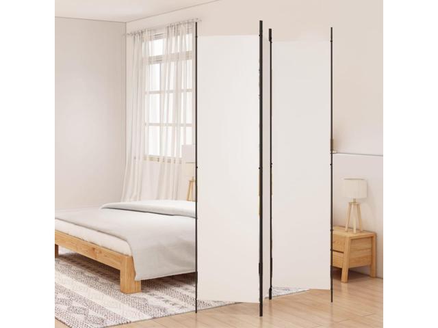 Click here for vidaXL 3-Panel Room Divider White 59.1x86.6 Fabric prices