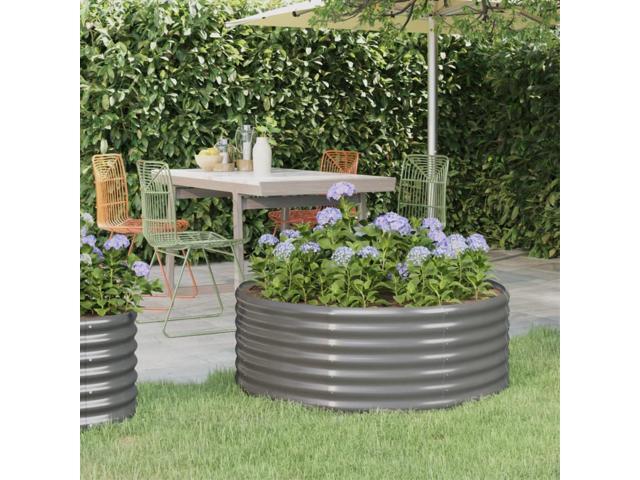 Click here for vidaXL Patio Raised Bed Powder-coated Steel 39.4x3... prices