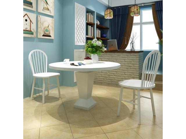 Click here for vidaXL Dining Chairs 2 pcs White Solid Rubber Wood prices