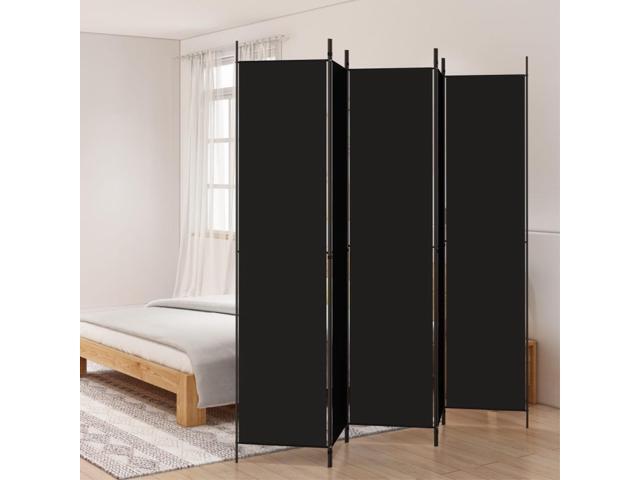 Click here for vidaXL 5-Panel Room Divider Black 98.4x86.6 Fabric prices