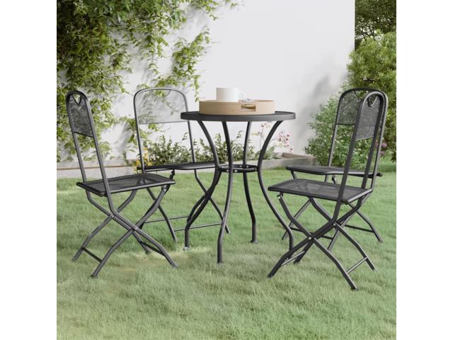 Click here for vidaXL 5 Piece Patio Dining Set Expanded Metal Mes... prices