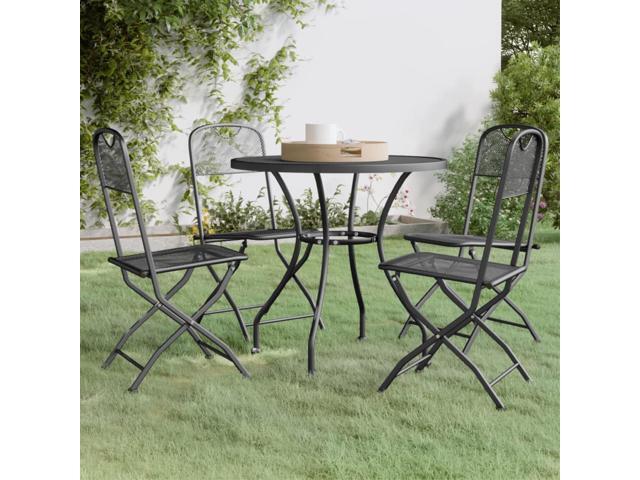 Click here for vidaXL 5 Piece Patio Dining Set Expanded Metal Mes... prices