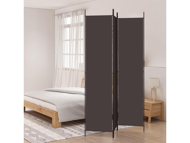 Click here for vidaXL 3-Panel Room Divider Brown 59.1x86.6 Fabric prices