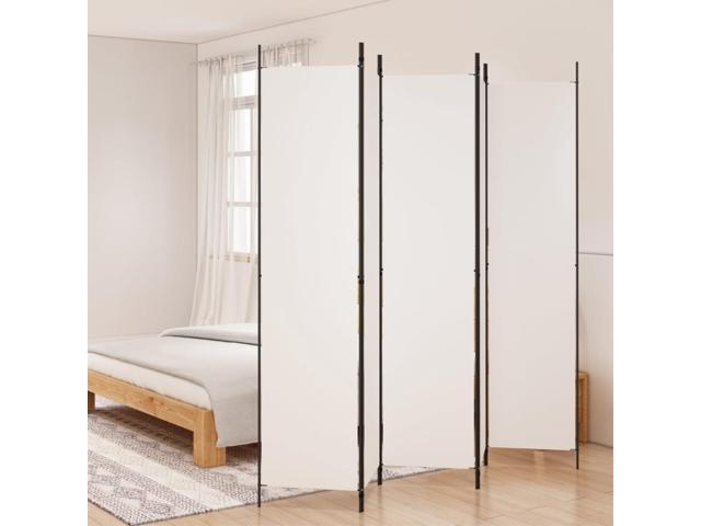 Click here for vidaXL 5-Panel Room Divider White 98.4x86.6 Fabric prices