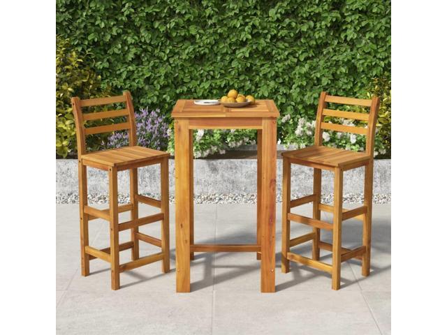 Click here for vidaXL 3 Piece Patio Dining Set Solid Wood Acacia prices