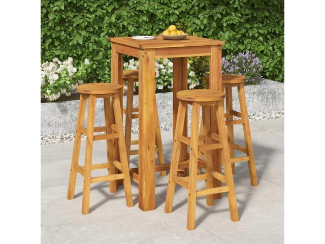 Click here for vidaXL 5 Piece Patio Dining Set Solid Wood Acacia prices