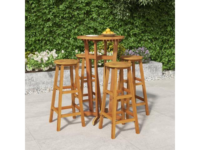 Click here for vidaXL 5 Piece Patio Dining Set Solid Wood Acacia prices