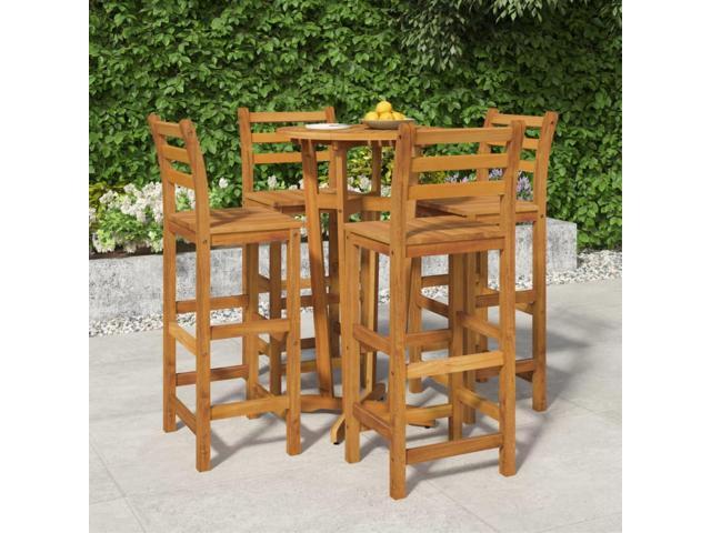 Click here for vidaXL 5 Piece Patio Dining Set Solid Wood Acacia prices