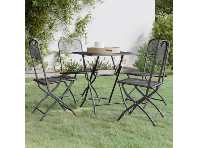 Click here for vidaXL 5 Piece Patio Dining Set Expanded Metal Mes... prices