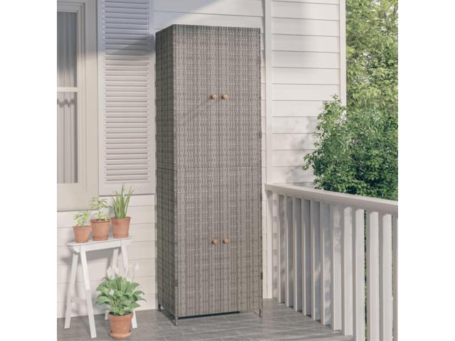 Click here for vidaXL Garden Storage Cabinet Gray 23.2x15.7x70.9... prices