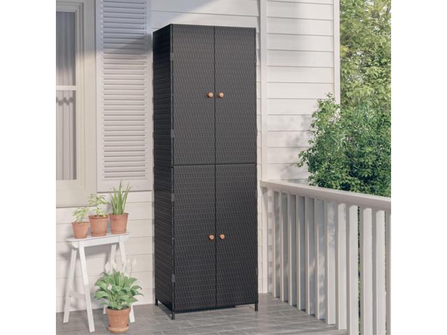 Click here for vidaXL Garden Storage Cabinet Black 23.2x15.7x70.9... prices