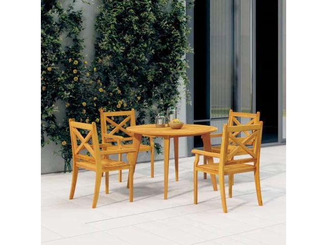 Click here for vidaXL Patio Dining Chairs 4 pcs Solid Wood Acacia prices