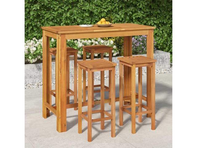 Click here for vidaXL 5 Piece Patio Dining Set Solid Wood Acacia prices