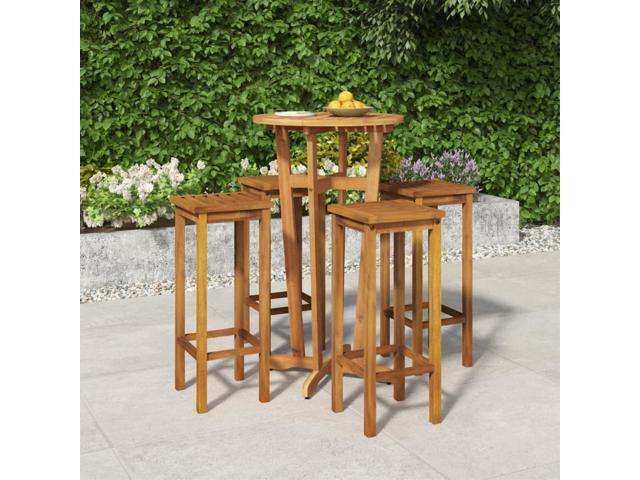Click here for vidaXL 5 Piece Patio Dining Set Solid Wood Acacia prices