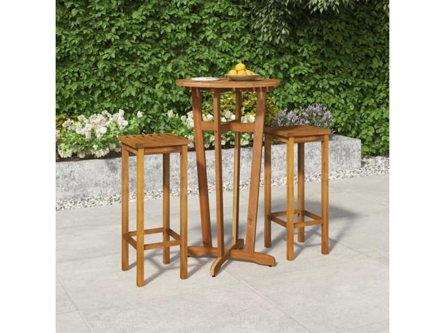 Click here for vidaXL 3 Piece Patio Dining Set Solid Wood Acacia prices