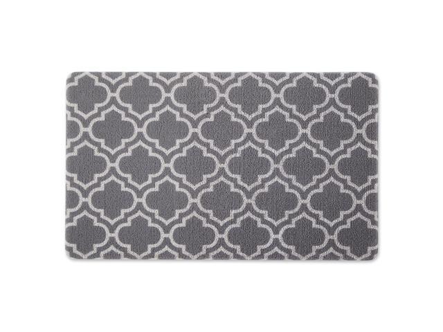 Click here for DII Gray Lattice Tufted Mat 17.75x29.5 inches prices
