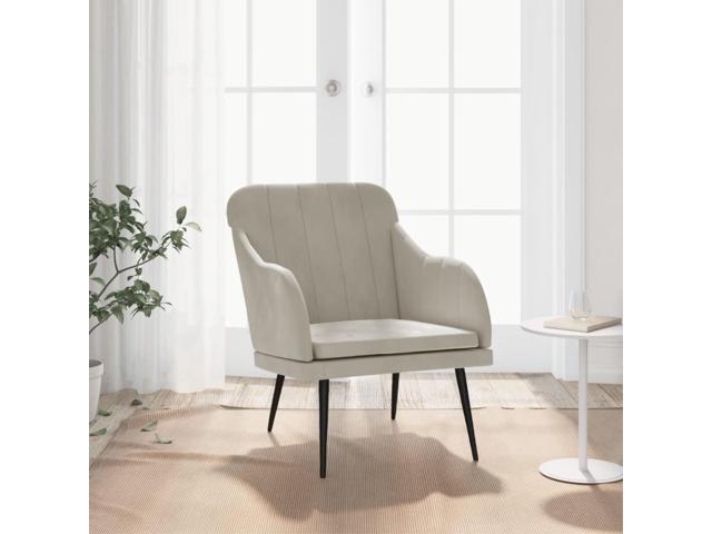 Click here for vidaXL Armchair Light Gray 24.8x29.9x31.5 Velvet prices