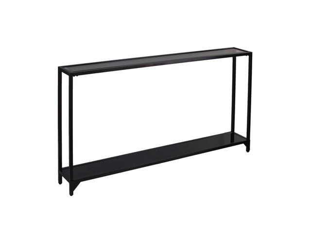 Click here for Bergen Narrow Metal Console Table - Black prices