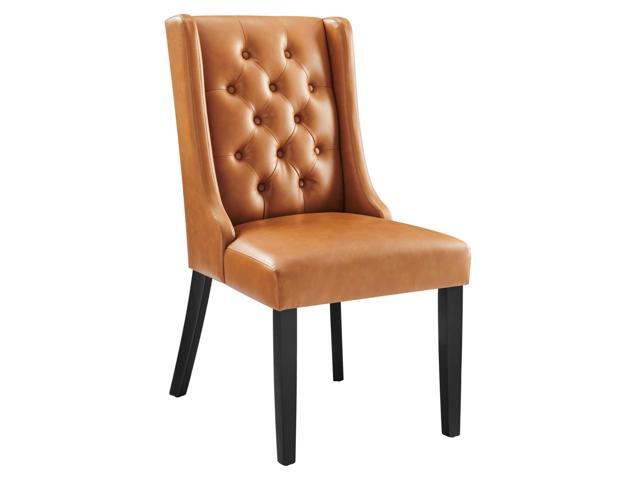 Click here for Baronet Button Tufted Vegan Leather Dining Chair prices