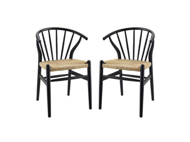 Click here for Flourish Spindle Wood Dining Side Chair Set of 2 B... prices