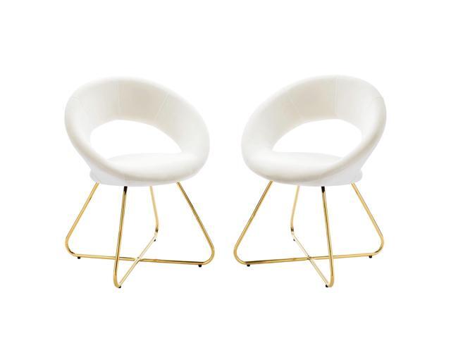 Click here for Nouvelle Performance Velvet Dining Chair Set of 2 prices