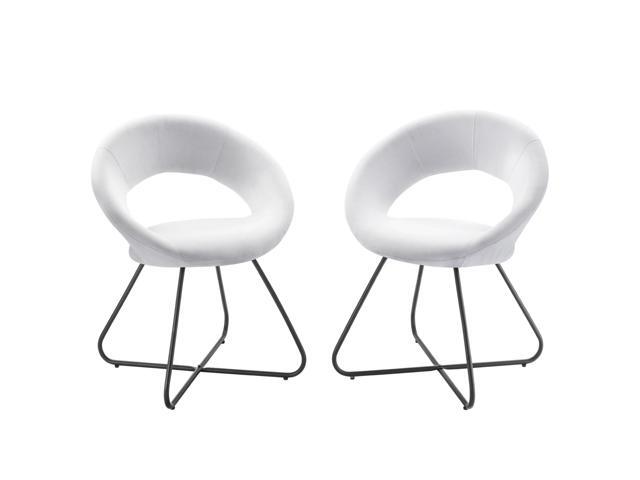 Click here for Nouvelle Upholstered Fabric Dining Chair Set of 2 prices