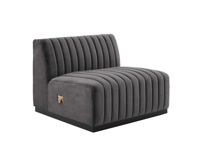 Click here for Conjure Channel Tufted Performance Velvet Armless... prices