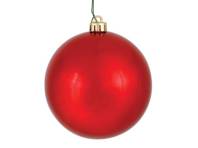 Click here for Vickerman 12 Red Shiny Ball UV Drilled Cap - N5930... prices