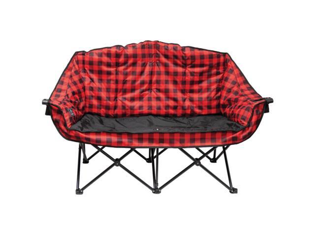 Click here for KUMA KM-BBDC-RB Bear Buddy Double Chair - Red Plai... prices