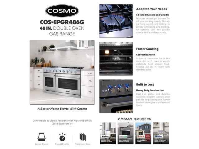 Click here for 48 Freestanding Double Oven Gas Range  6 Sealed Ga... prices