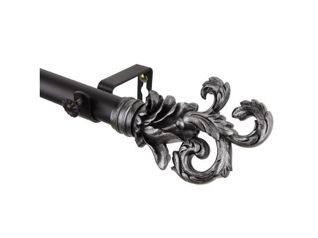 Click here for Federer Curtain Rod 1 OD 160-240 inch - Black prices