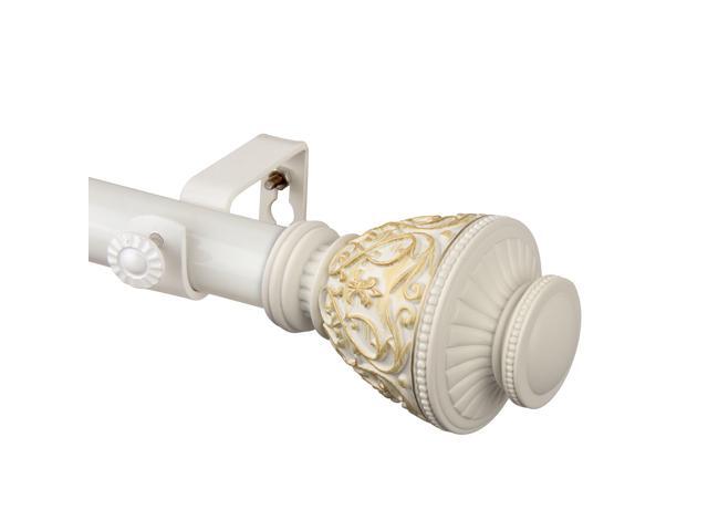 Click here for Virginia Curtain Rod 1 inch 48-84 inch - White prices