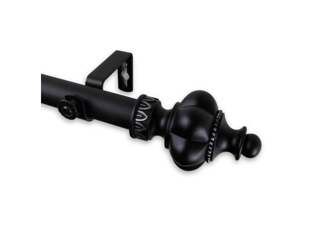 Click here for Eddy Curtain Rod 1 OD 66-120 inch - Black prices