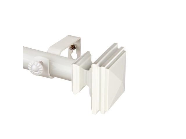 Click here for Maxim Curtain Rod 1 inch 66-120 inch - White prices