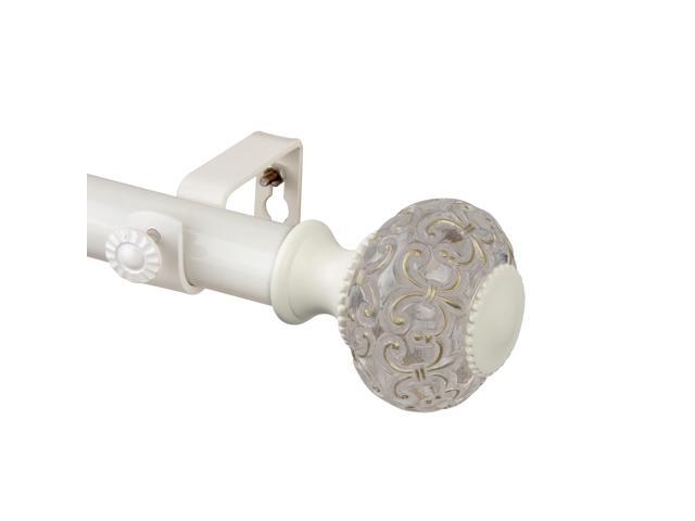 Click here for Elyse Curtain Rod 1 OD 66-120 inch - White prices