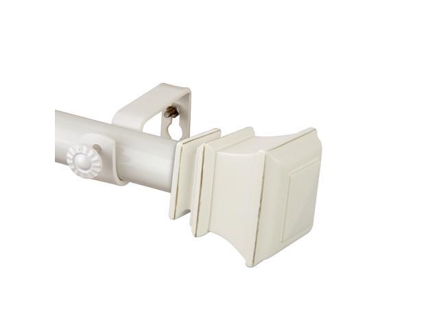 Click here for Elena Curtain Rod 1 inch 48-84 inch - White prices