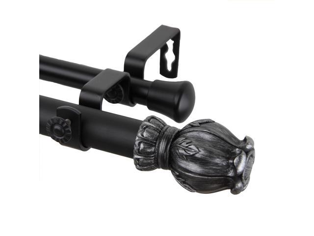 Click here for Susie Double Curtain Rod 1 OD 48-84 inch - Black prices